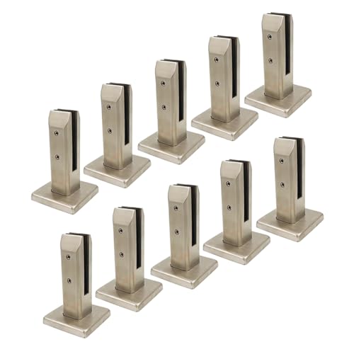 Glass Panel Clamp 2205 Stainless Steel - Heavy Duty Square Glass Raili ...