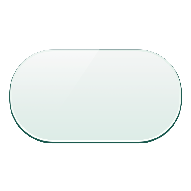 Racetrack Oval Glass Table Top 36 x 72" – AVIORA WHOLESALE
